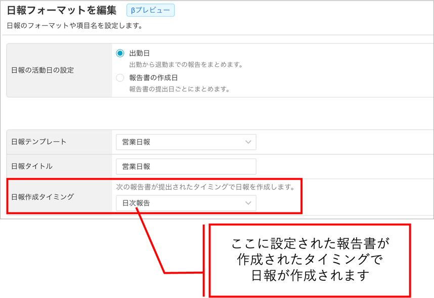 日報を作成・編集する